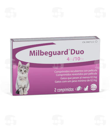 MILBEGUARD DUO GATO 4/10 2 COMP - Pecusam – Servicios Veterinarios ...